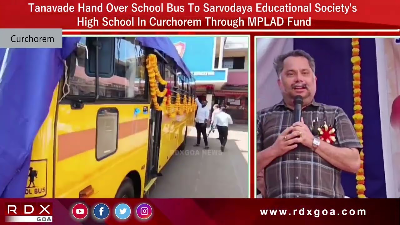 Tanavade Hand Over School Bus To Sarvodaya Educational Society's High ...