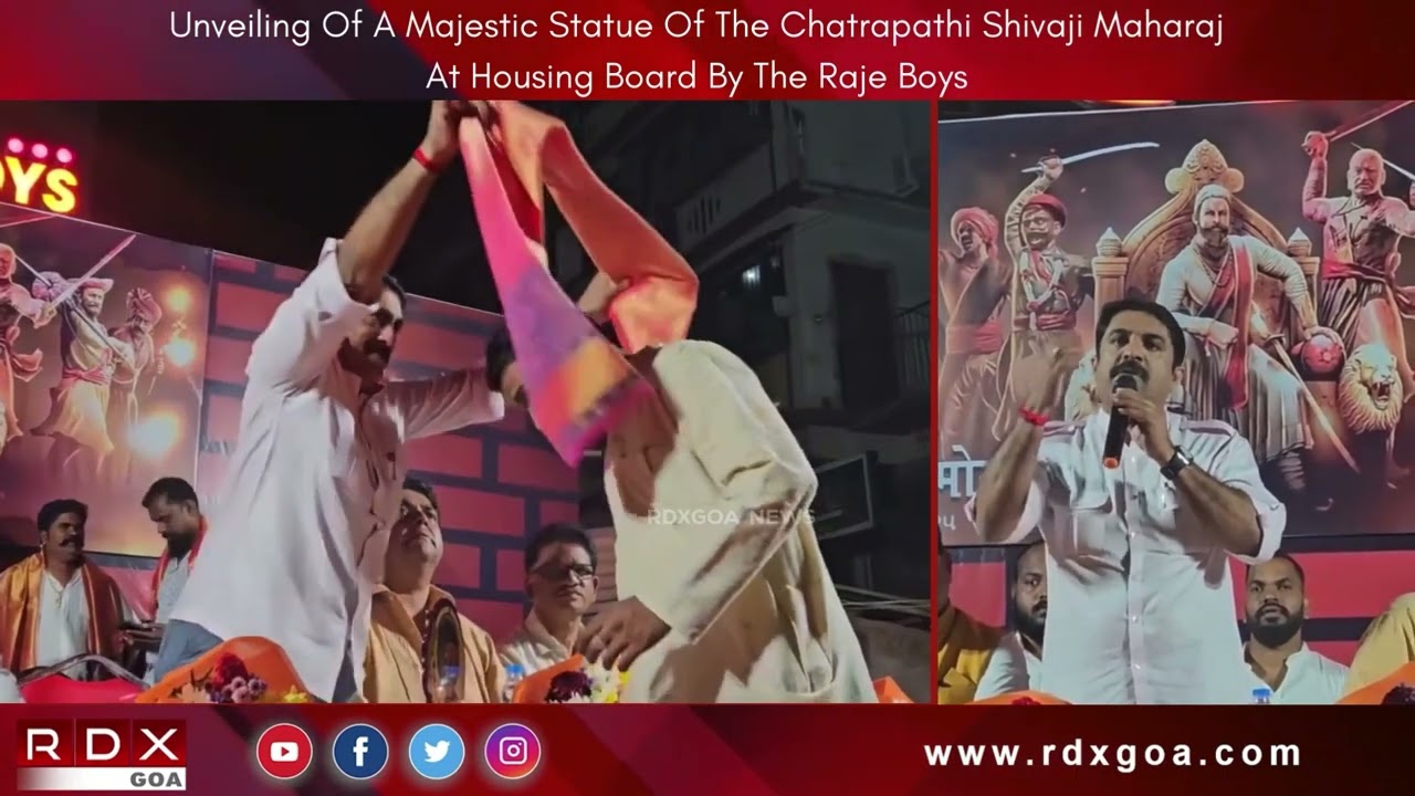 Unveiling Of A Majestic Statue Of The Chatrapathi Shivaji Maharaj At ...
