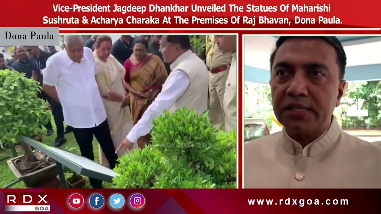 Vice-President Unveiled The Statues Of Maharishi Sushruta & Acharya ...