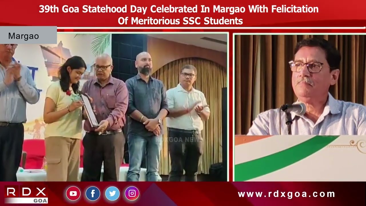39th Goa Statehood Day Celebrated In Margao With Felicitation Of ...