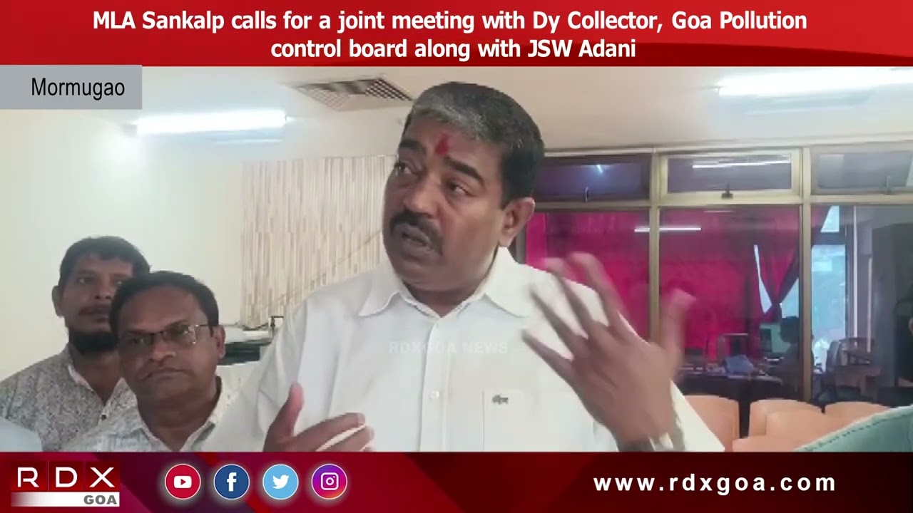 Sankalp calls for a joint meeting with Dy Collector,Goa Pollution ...